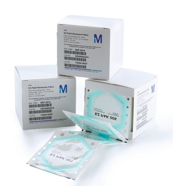 Filtros EZ-Pak, poro 0,8 µm, diámetro 47 mm, color blanco, superficie ...